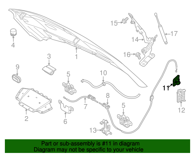 2011-2018 Volvo Release Handle 32277313 | TascaParts.com