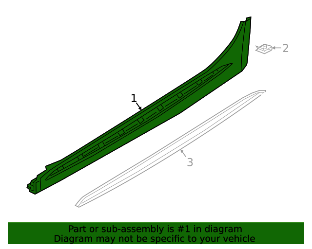 2019 Audi RS5 Sportback Rocker Molding 8W8-853-856-B-GRU | Genuine Audi ...