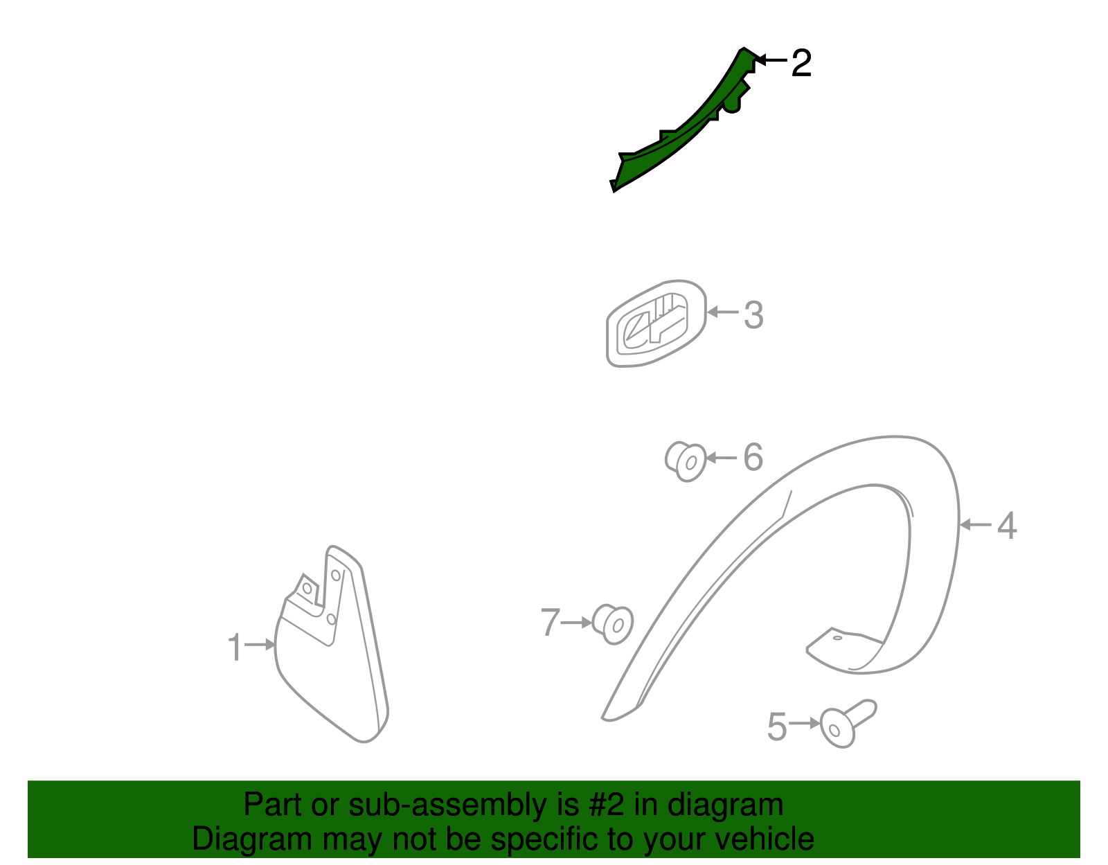 2016-2018 Nissan Upper Molding 66895-EZ00A | Nissan Parts Central