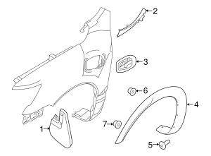 76848-JG00B | Nissan Grommet-Screw - Genuine OEM | 76848JG00B | Nissan ...