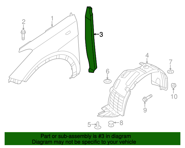 84141-2W000 - Rear Insulator - 2013-2019 Hyundai | World OEM Parts Hyundai