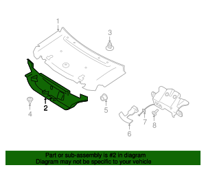 2006-2013 Volvo C70 | Trunk Lid Trim | 30787554 | My Swedish Parts
