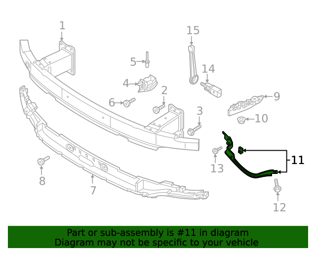 2019-2024 Audi Support Bracket 4K0-807-348-B | Genuine Audi Parts
