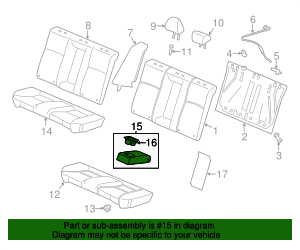 82180-T2F-A41ZA - Armrest 2013-2017 Honda Accord | Honda Parts Online