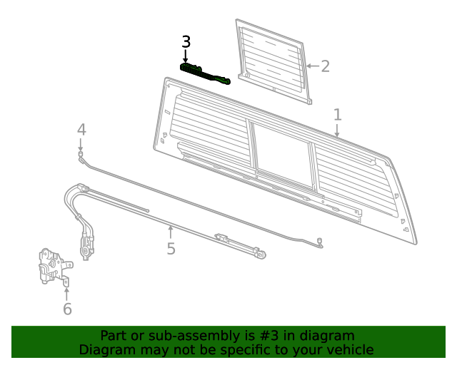2019-2024 GM Window Regulator Guide 84312126 GM | GMPartsDirect.com