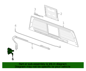 2019-2025 GM Rear Sliding Window Module 84400171 GM | GMPartsDirect.com