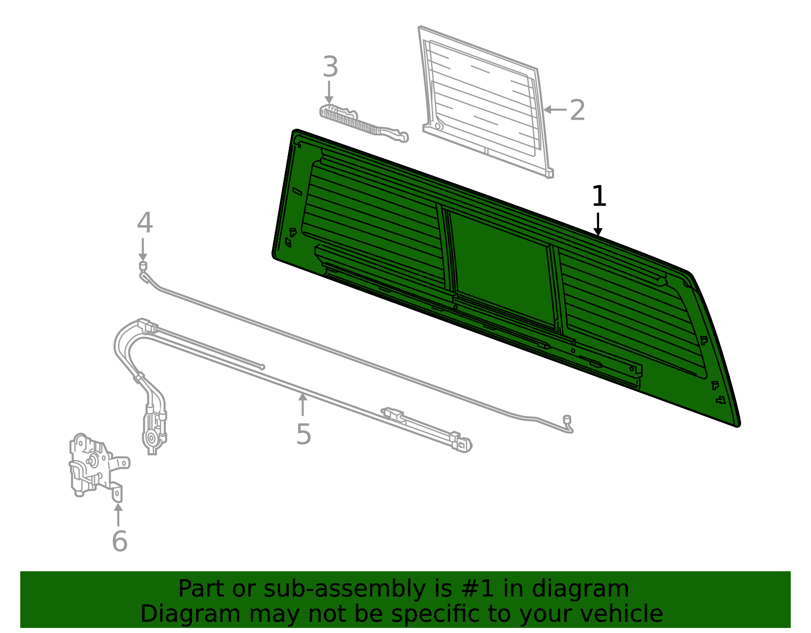 2019-2025 GM Sliding Glass 85011747 | QuirkParts