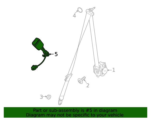 2023 Land Rover Seat Belt Receptacle LR170363 | OEM Parts Online