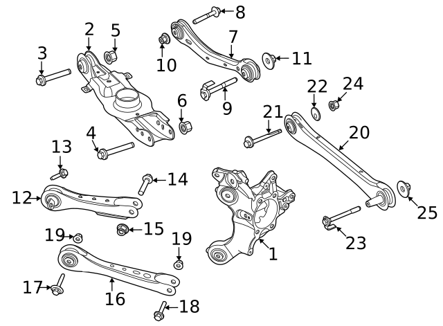 LJ9Z-5A649-C - Lower Control Arm 2021-2023 Ford Mustang Mach-E | Ford ...