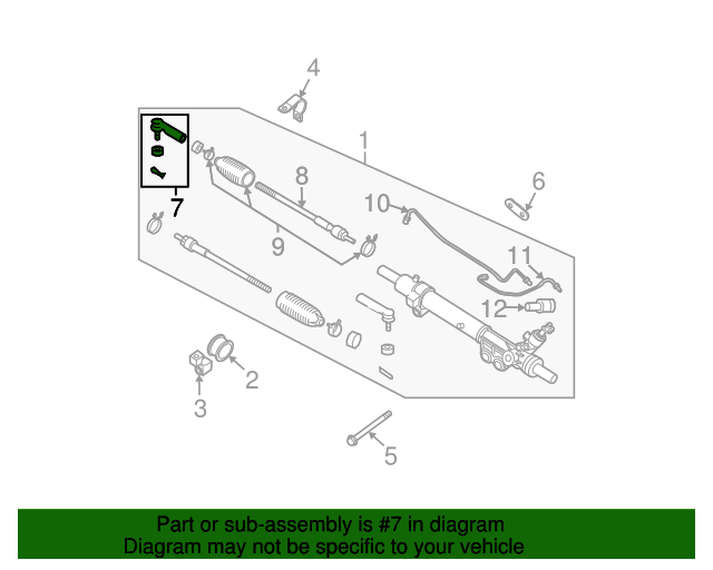 Socket-Kit Side Rod Outer D8520-9BU0A | My Nissan Part