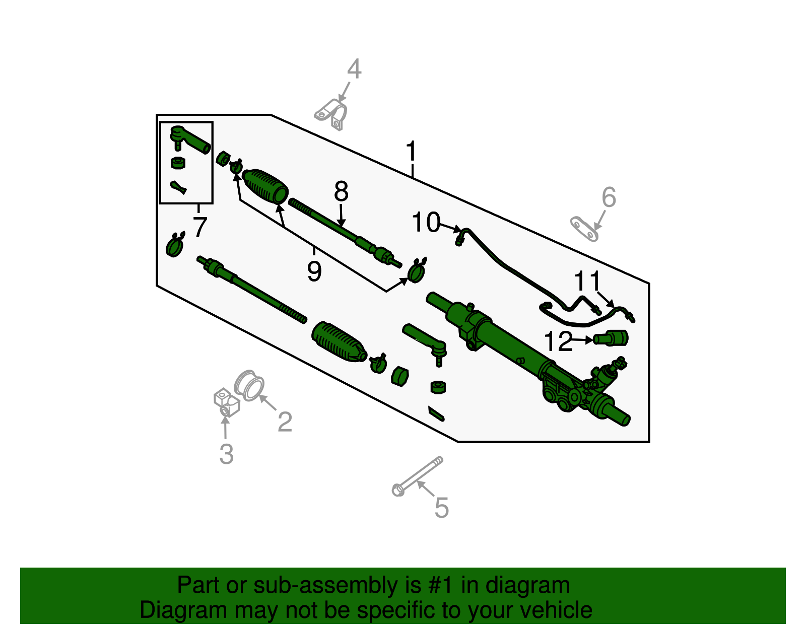 2020-2023 Nissan Frontier Rack And Pinion Assembly 49001-9BT2A | Nissan ...