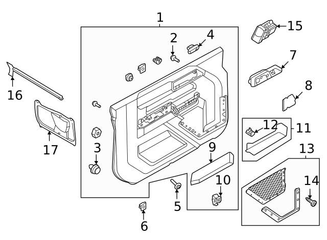 2021-2024 Ford Bronco Pocket M2DZ-78060B01-AD | Varsity Ford