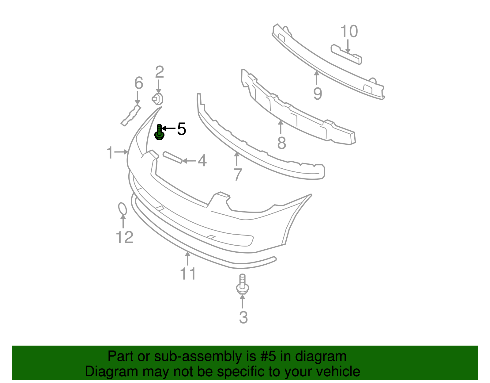 Genuine Bumper Cover Screw for 2005-2022 Hyundai | Part# 12441-05207-B ...