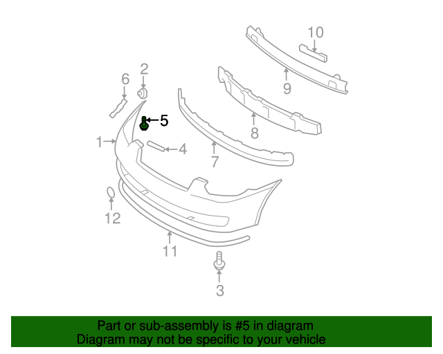 Genuine Bumper Cover Screw for 2005-2023 Hyundai | Part# 12441-05207-B ...