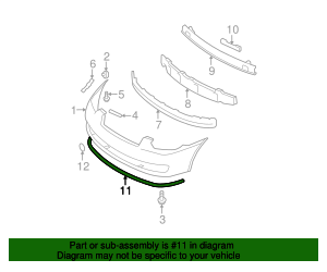 2006-2008 Hyundai Accent Lower Deflector 86525-1E000 | QuirkParts