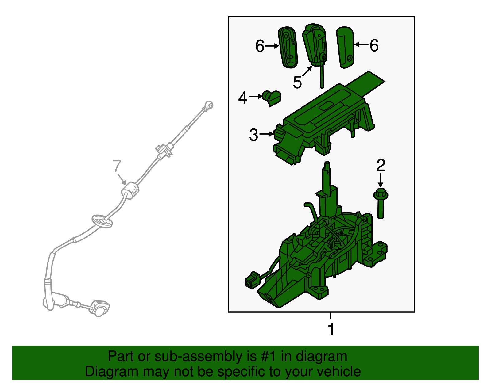 BL3Z-7210-CA - Gear Shift Assembly 2011-2014 Ford F-150 | Ford Parts Direct