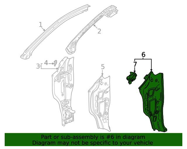 84607855 - Driver Side A-Pillar Inner Panel 2021-2023 GM | Gateway ...