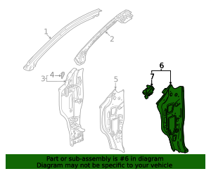 84607855 - Driver Side A-Pillar Inner Panel 2021-2023 GM ...