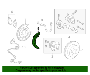 2006-2019 Toyota Park Brake Shoes 46540-42010 | OEM Parts Online