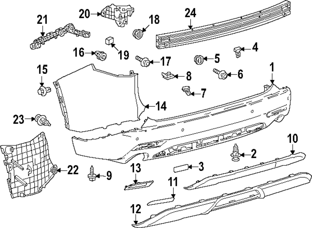 2024-2025 Toyota Grand Highlander Impact Bar 52171-0E200 | Toyota San ...