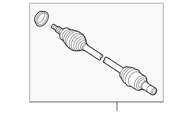 Genuine OEM Axle Assembly Part# 49650-2M200 Fits 2010-2012 Hyundai ...