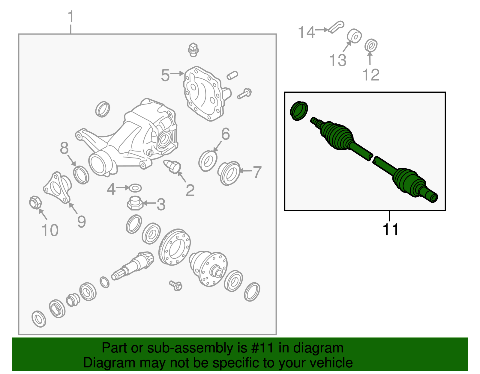 2013-2016 Hyundai Genesis Coupe Axle Assembly 49650-2M300 | OEM Parts ...