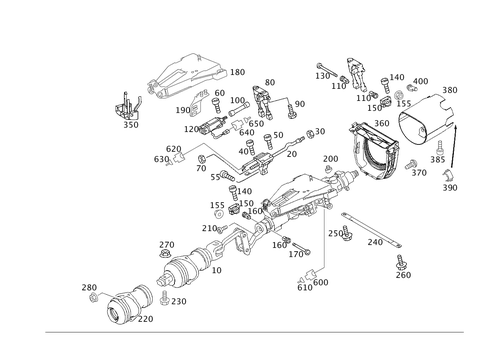 Steering Column Jacket Tube and Steering Shaft, Electrically Adjustable ...