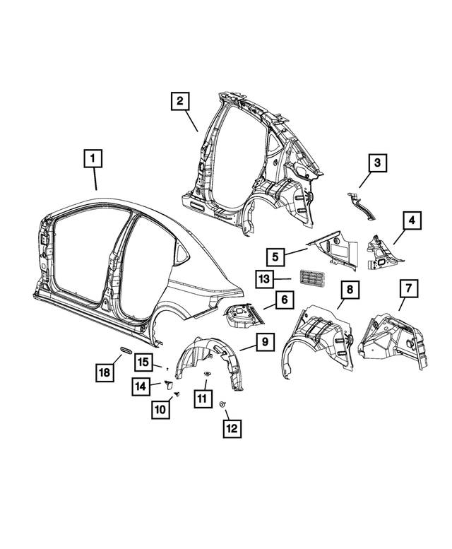 2013-2016 Dodge Dart Splash Shield, Right 68082836AG | QuirkParts