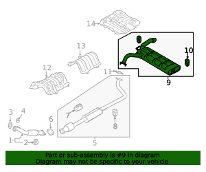2018-2021 Hyundai Kona Rear Muffler 28710-J9250 | OEM Parts Online