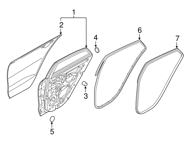 2018-2020 Kia Rio Door Weather-Strip 83130-H8000 | TascaParts.com