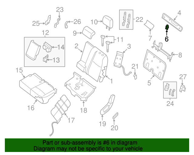 2013-2020 Nissan Pathfinder Child Seat Bracket 88639-3JA0A | Team ...