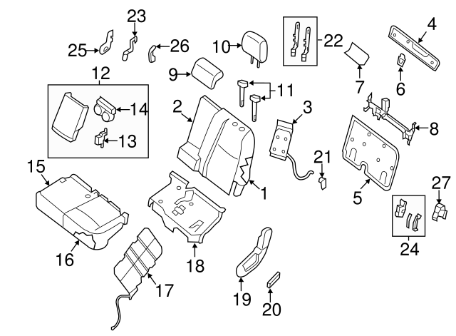 2013-2019 Nissan Pathfinder Outer Finish Panel 88455-3JA0A | QuirkParts
