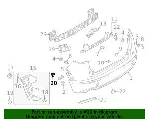 2019-2021 Mazda Splash Shield Grommet BCKA-50-0Z1 | OEM Parts Online