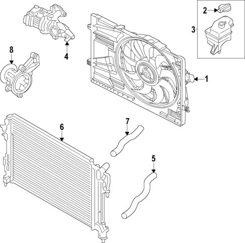 Radiator & Components for 2021 Genesis GV80 | Factory Hyundai Parts Online
