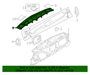 Grille M2DZ-78044E82-BB | TascaParts.com