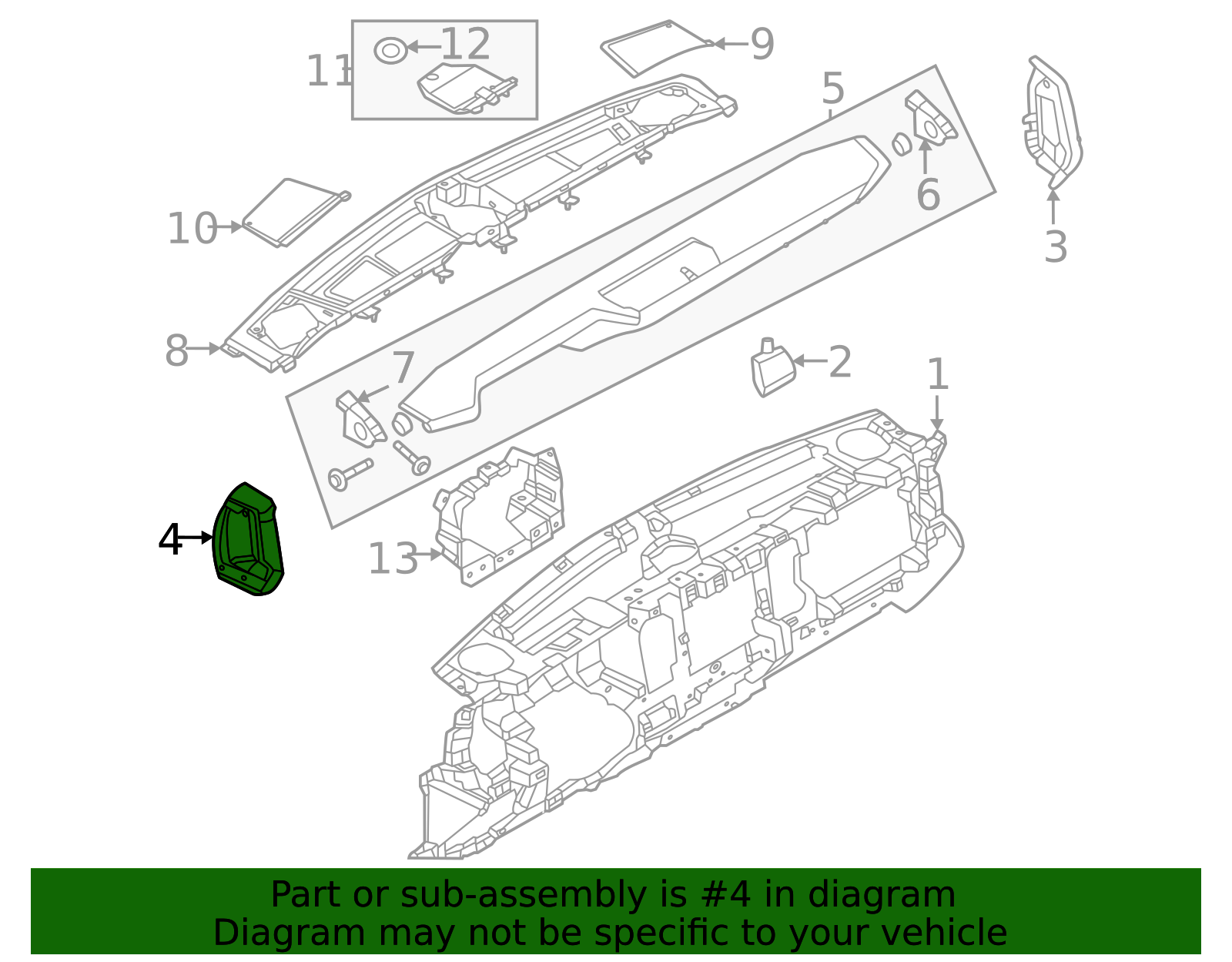 M2DZ-7802525-BA - High-Quality Dash Reinforced for 2021-2024 Ford ...