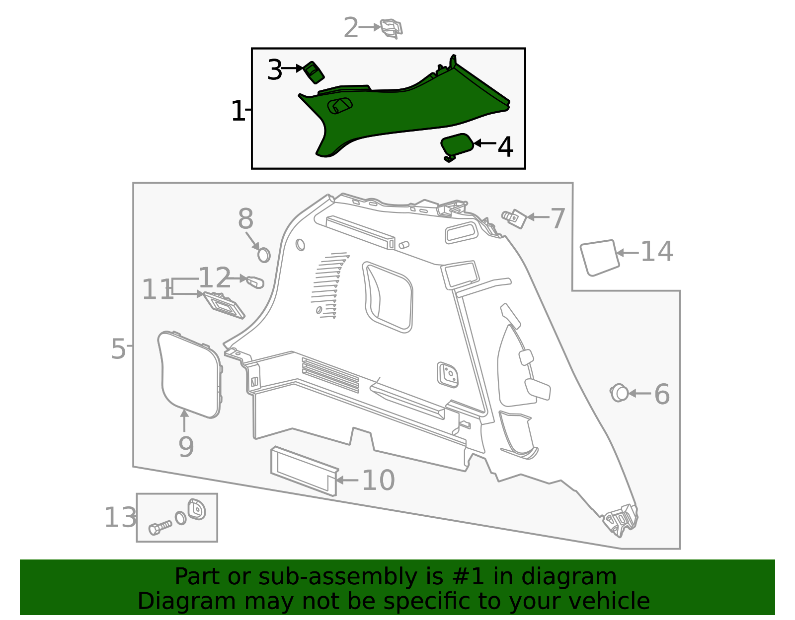 42763413 - F Panel - 2021-2025 Chevrolet Trailblazer | OEM Parts For You