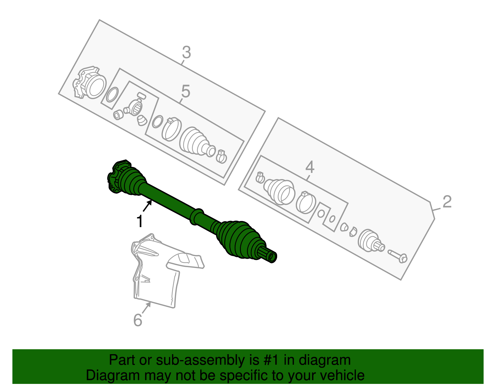 2011-2018 Audi Axle Assembly 4G0-407-271-F | OEM Parts Online
