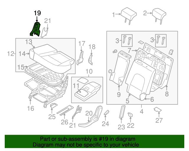 2007-2012 Hyundai Veracruz Outer Cover 89054-3J000-WK | OEM Parts Online
