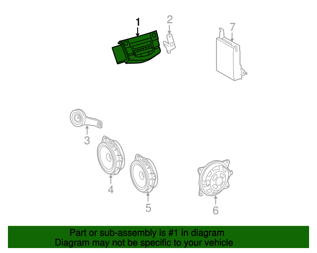 2009-2011 Toyota RAV4 Am/fm Cd 86120-0R090 | Toyota Parts Center