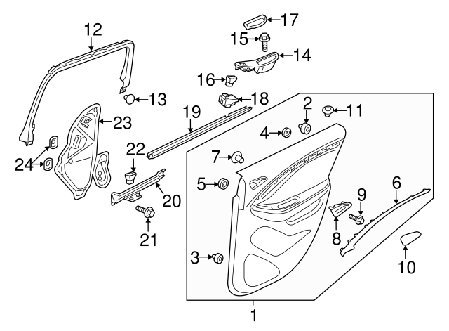 2016-2020 Buick Envision Water Deflector 22928379 | GMPartsDirect.com