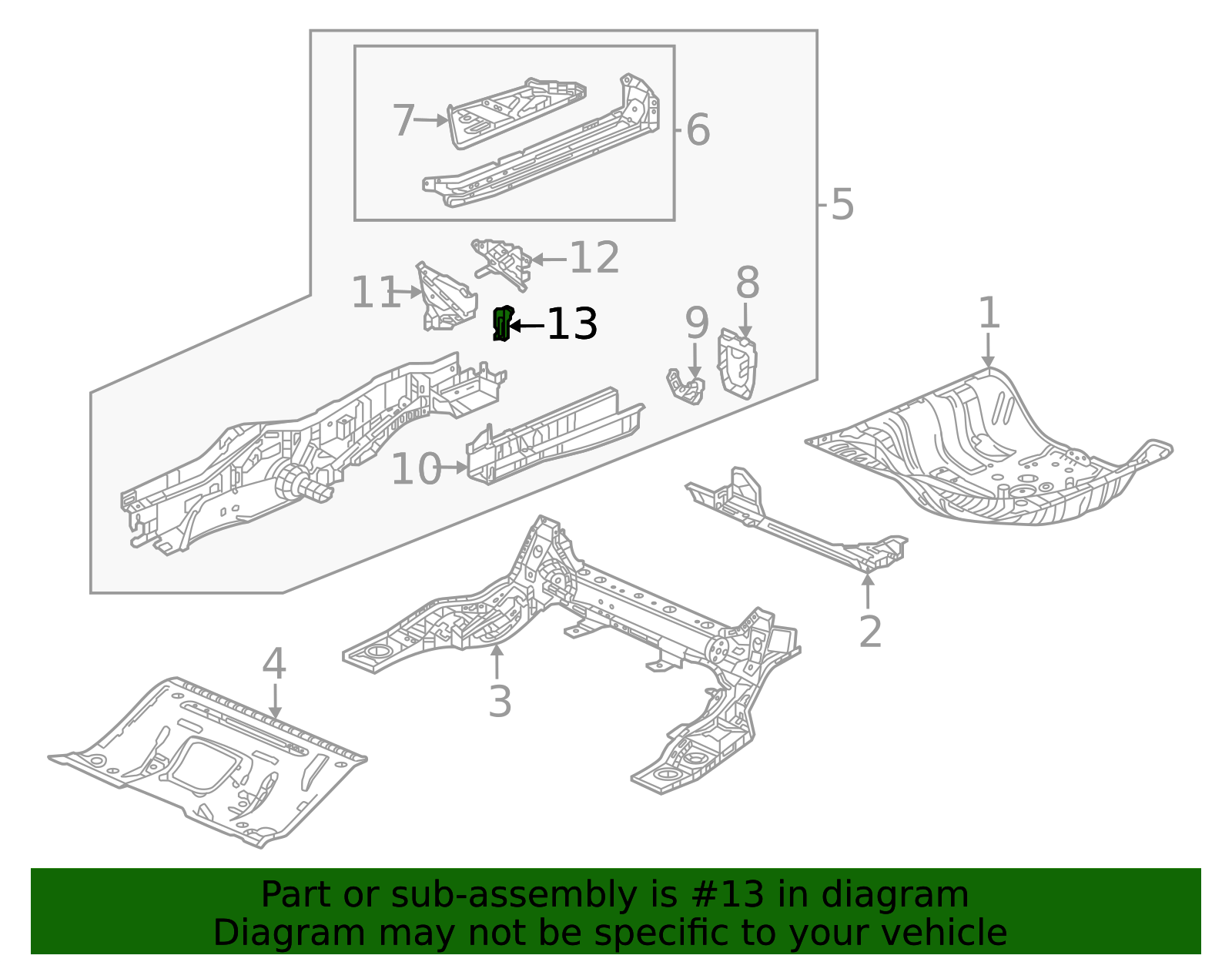 65638-T20-A00ZZ - Frame Stiffener | Genuine Honda Parts