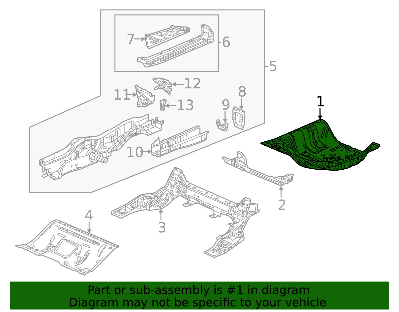 65550-T20-305ZZ - Spare Tire Panel 2022-2023 Honda Civic | Honda Parts ...