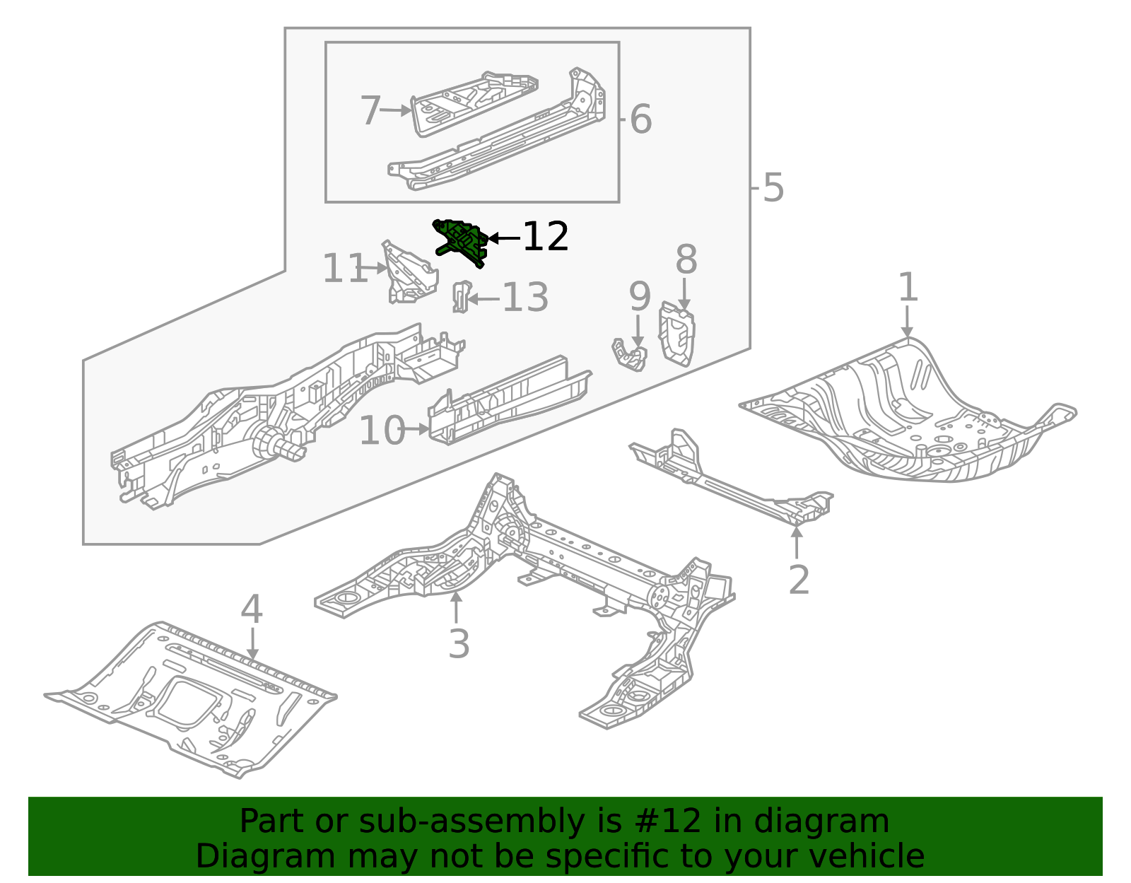 04656-T20-A00ZZ - 2022-2025 Honda Civic - Muffler Bracket | Genuine Honda Parts