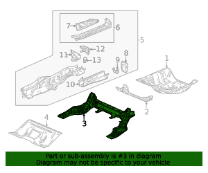 65740-T20-306ZZ - Upper Cross-Member 2022-2023 Honda Civic | Honda ...
