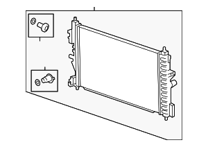 2012-2017 Buick Verano Radiator 13267665 GM | GMPartsDirect.com