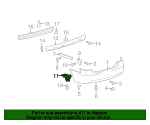 61647-06010 - Side Reinforced 2007-2011 Toyota Camry | Group 1 Auto Parts