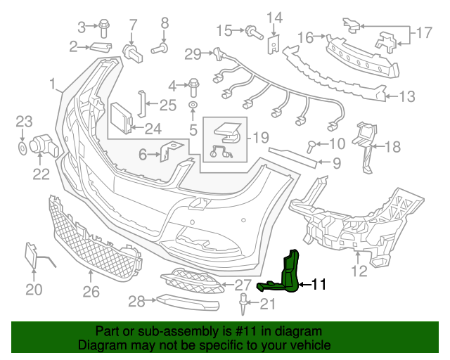 204-885-60-23 - Lower Deflector 2012-2015 Mercedes-Benz ...