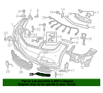 204-885-30-74 - Outer Grille Trim 2012-2015 Mercedes-Benz | Mercedes ...