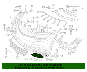 204-885-13-53 - Outer Grille 2012-2015 Mercedes-Benz | Mercedes-Benz ...